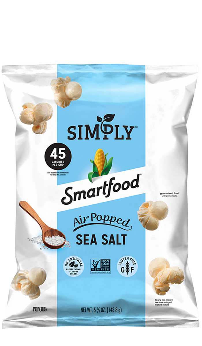 Simply™ Smartfood® Air Popped Sea Salt Flavored Popcorn | Smartfood ...